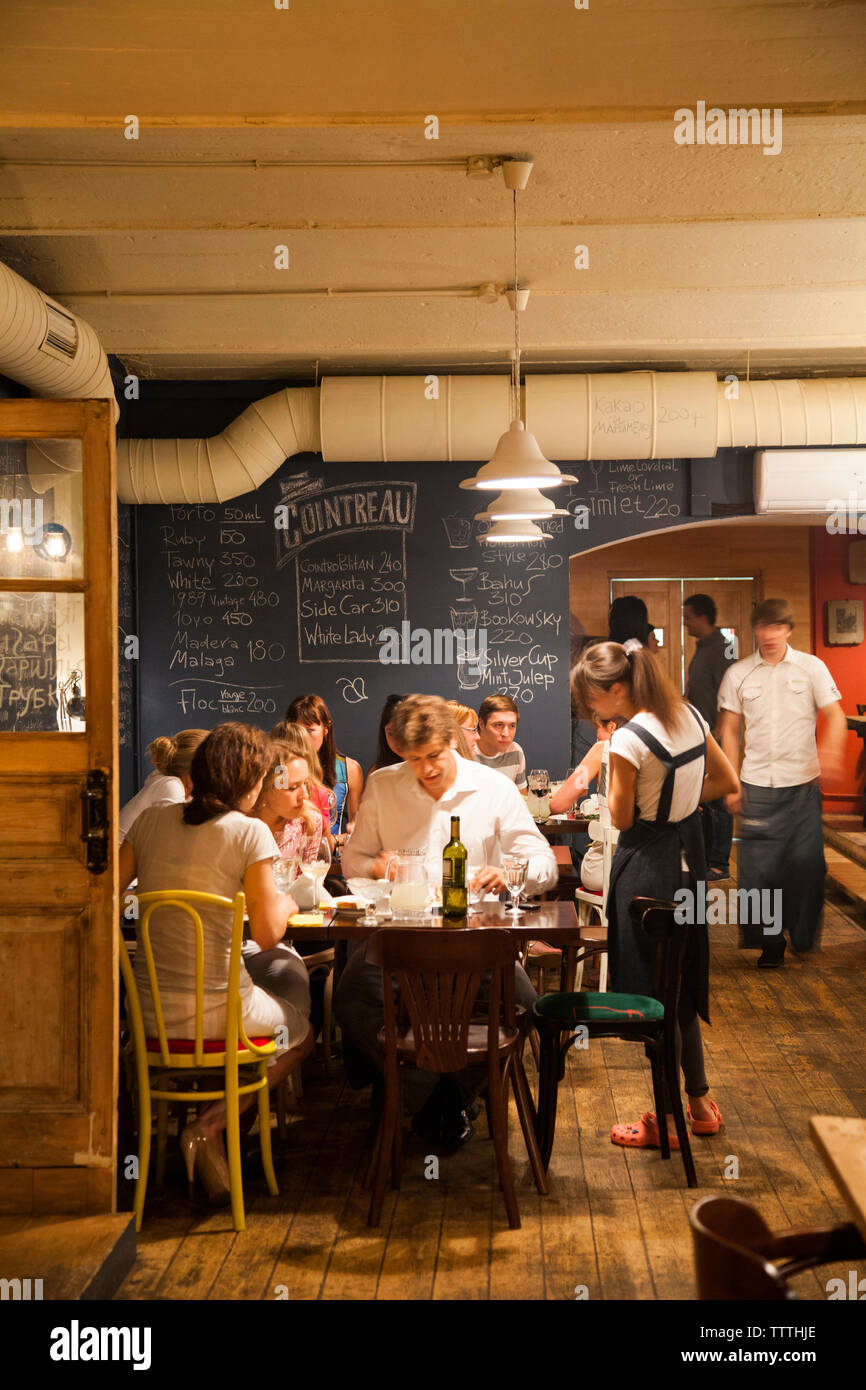 RUSSIA, Moscow. Interior of Delicatessen Restaurant Stock Photo - Alamy