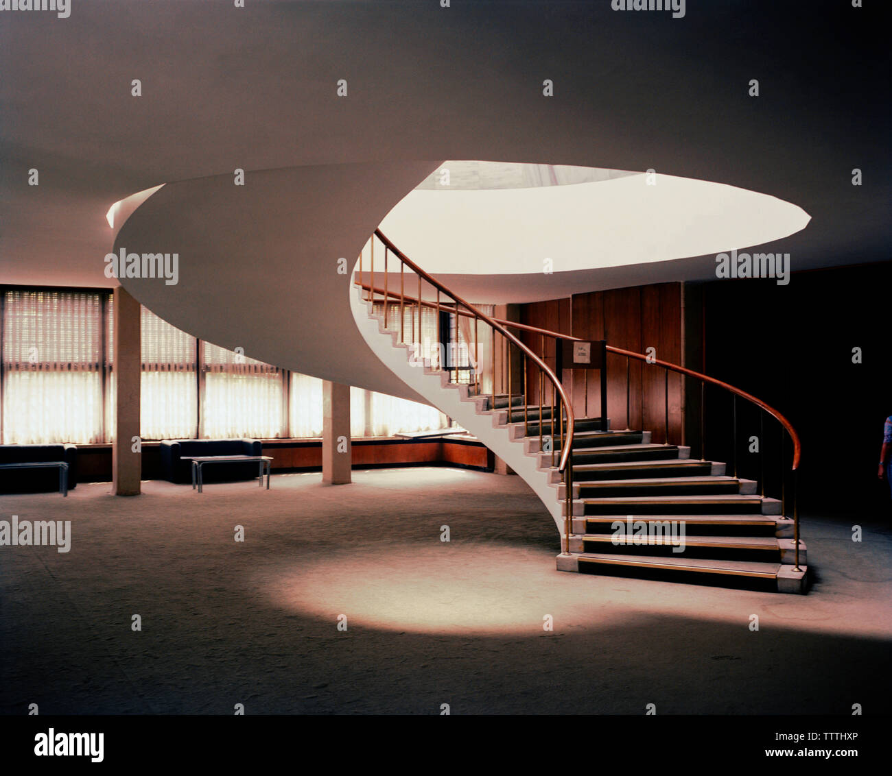 TURKEY, Istanbul, staircase inside the Istanbul Archeology Museum Stock ...