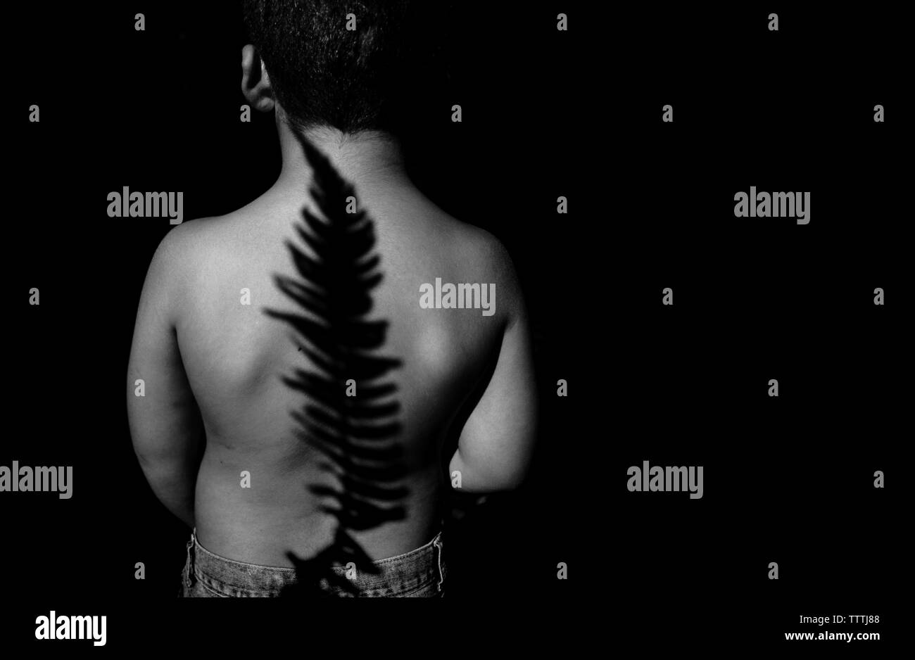 Rear back view black Black and White Stock Photos & Images - Alamy