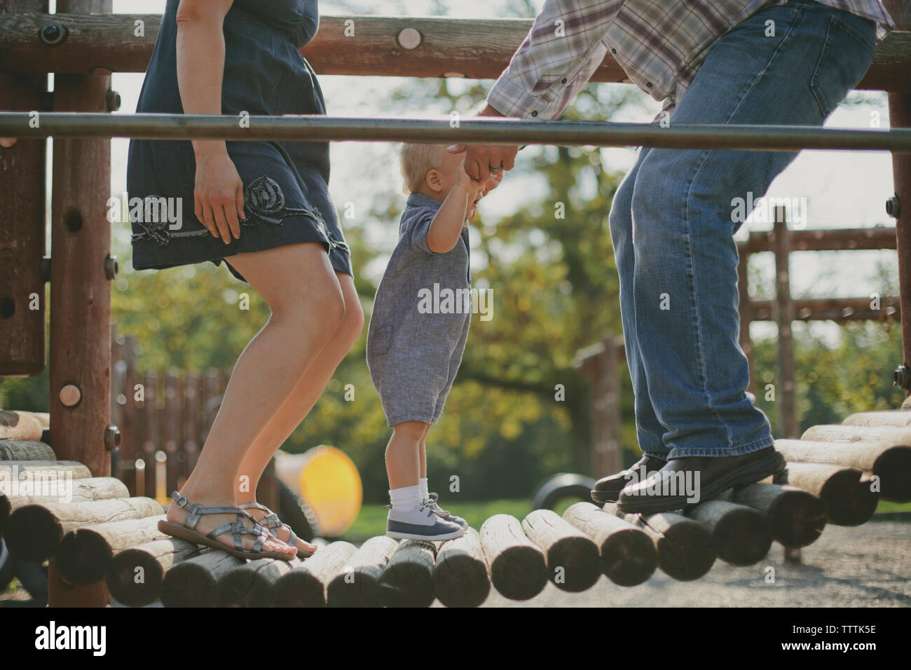 Happy man standing on bridge on hi-res stock photography and images - Alamy