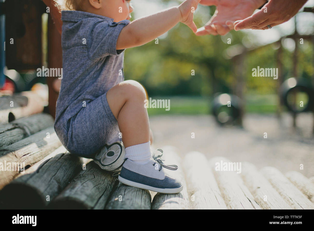 Playground bridge hi-res stock photography and images - Alamy