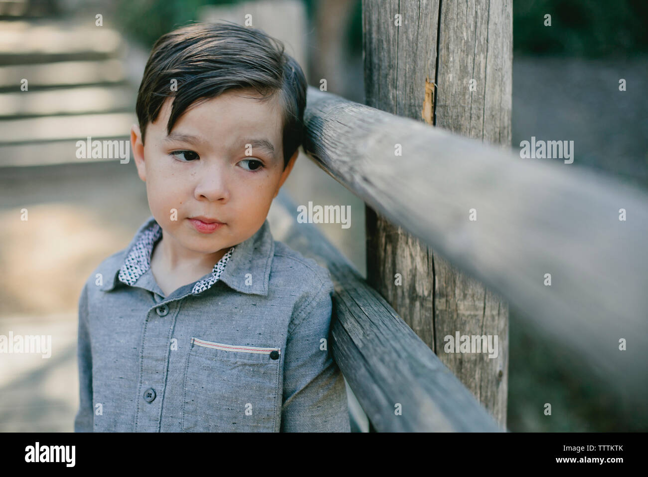 Boy fence hi-res stock photography and images - Alamy