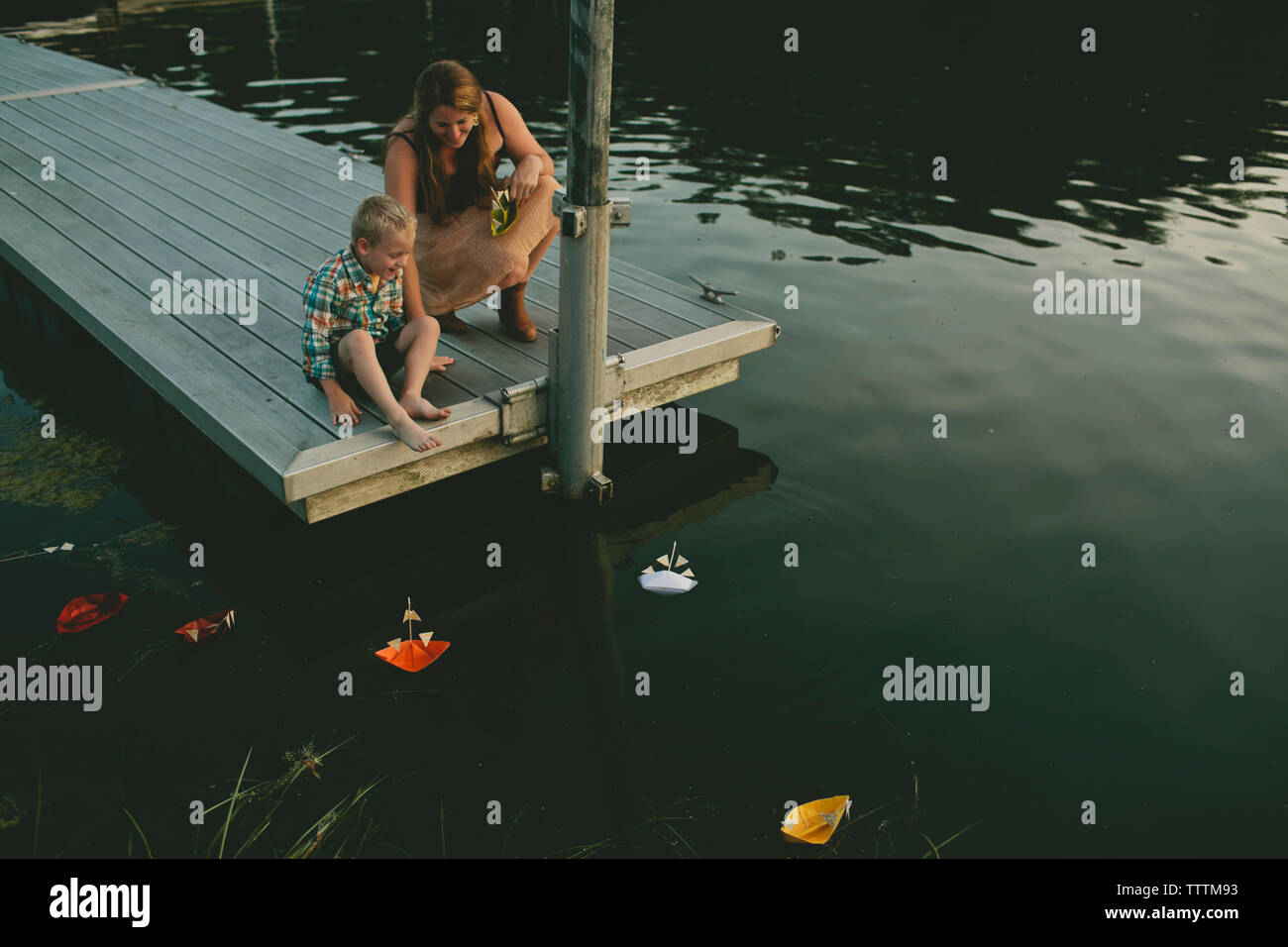 Floating family hi-res stock photography and images - Alamy