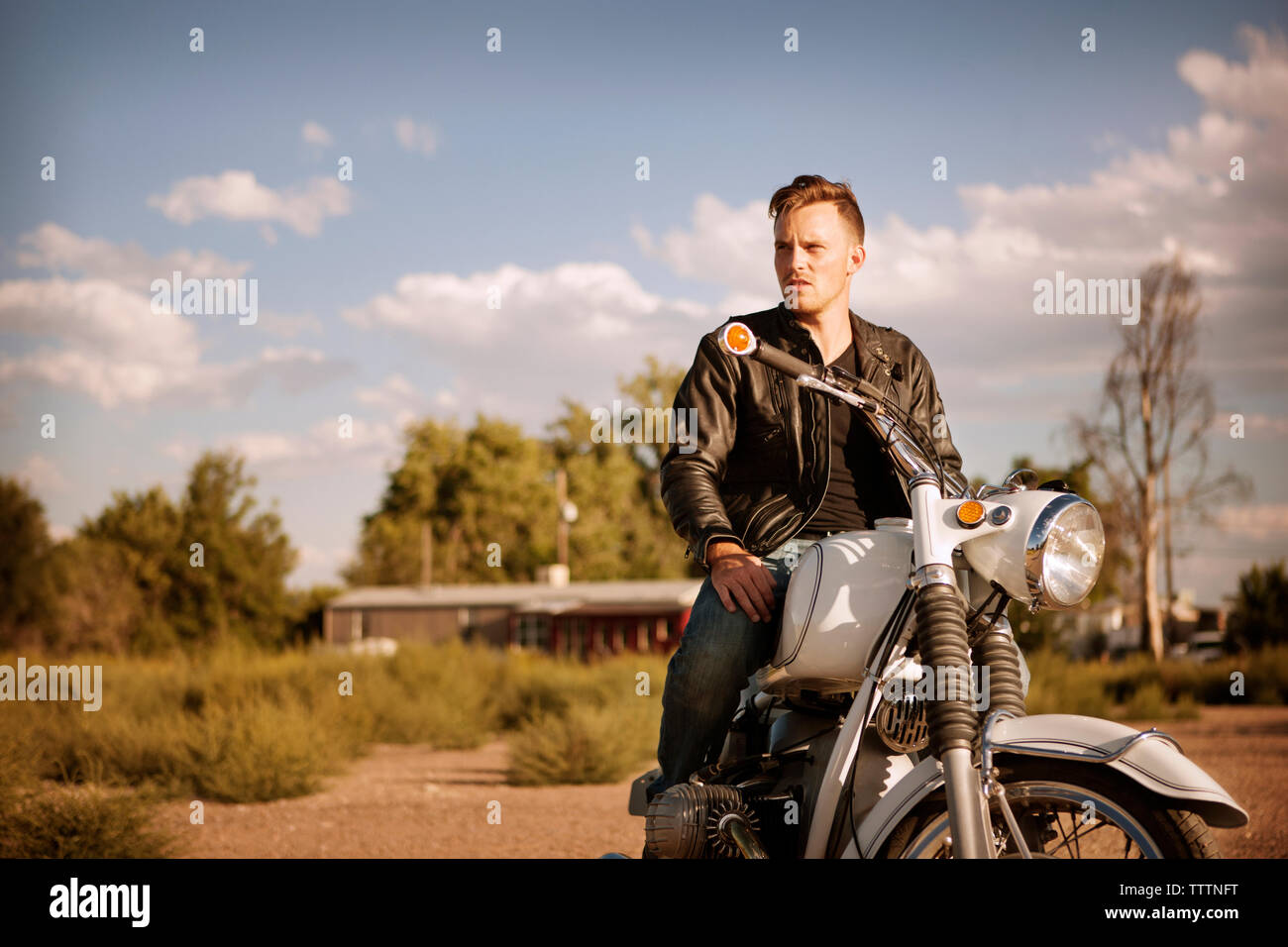 Biker leather jacket hi-res stock photography and images - Alamy