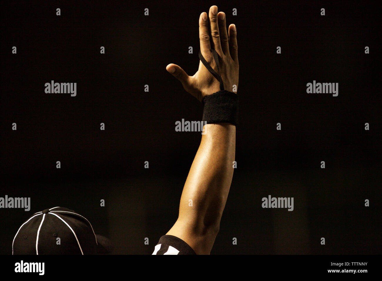 Football referee signaling touchdown hi-res stock photography and ...