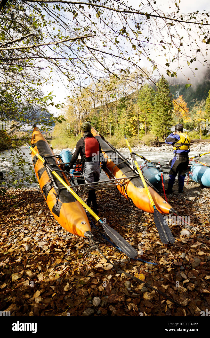 Two men river rafting hi-res stock photography and images - Alamy