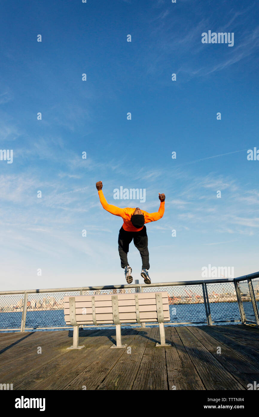 Doing backflip hi-res stock photography and images - Alamy