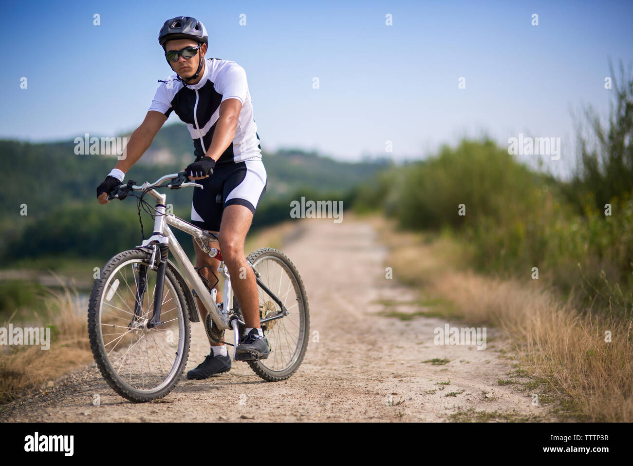 Portrait cyclist helmet hi-res stock photography and images - Alamy