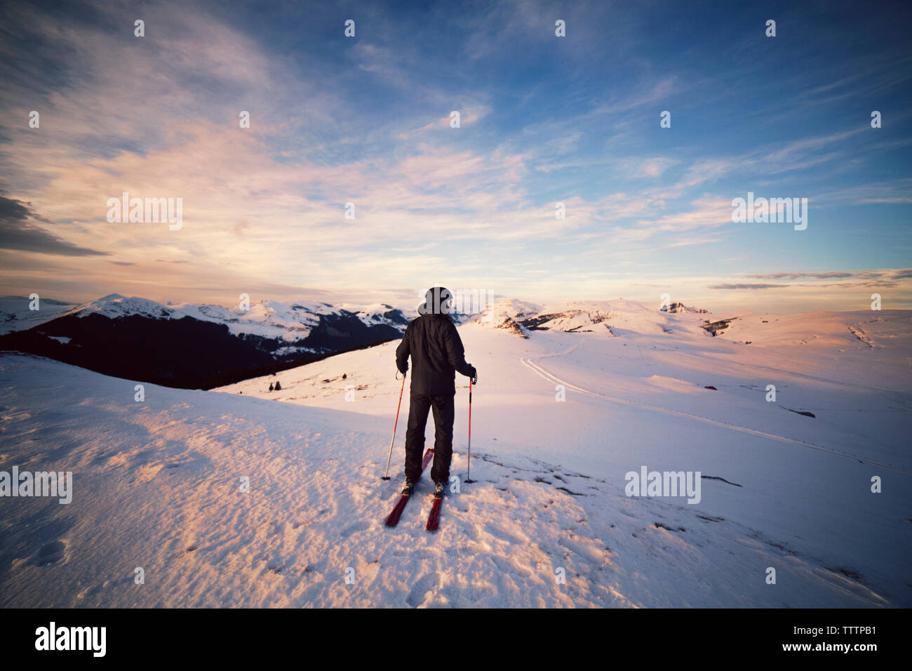 Skier standing hi-res stock photography and images - Alamy