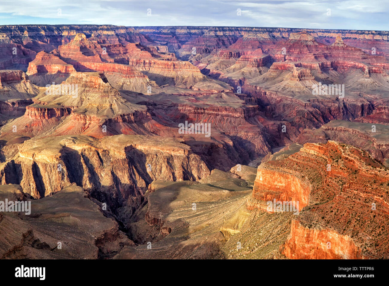 Panoramic View On Colorado River on the bottom of Grand Canyon, Arizona ...