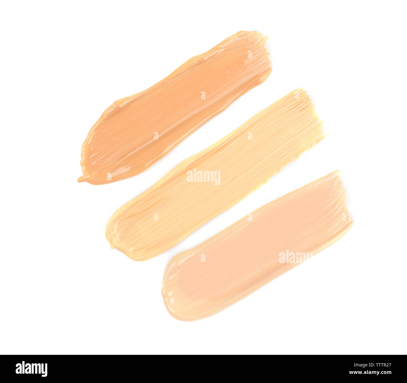 Different kinds on tonal cream isolated on white Stock Photo - Alamy