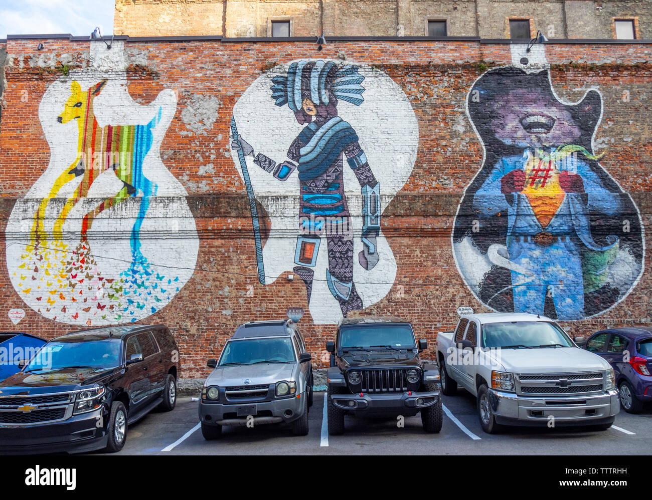 Guitar guitars mural hi-res stock photography and images - Alamy