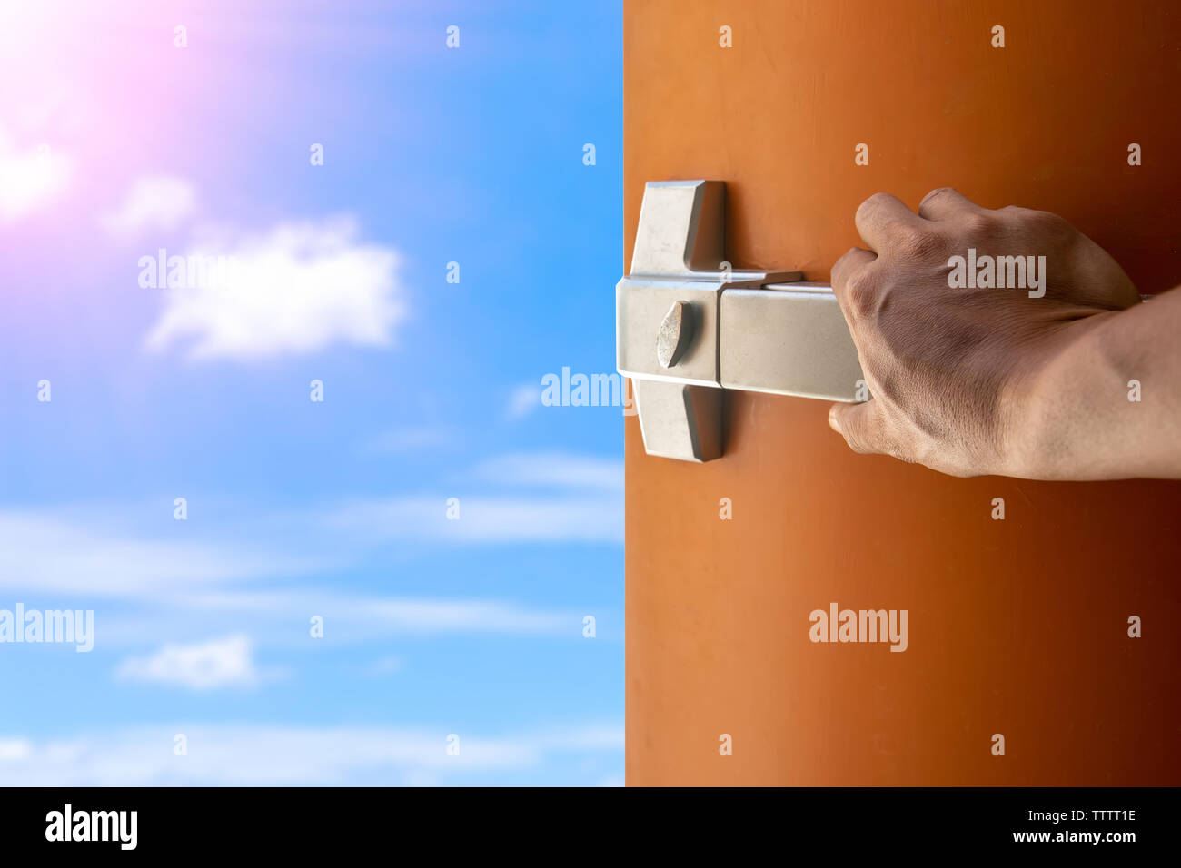 Door pushed open hi-res stock photography and images - Alamy