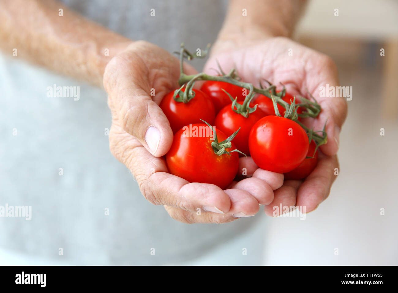 Hands holding tomatoes hi-res stock photography and images - Alamy