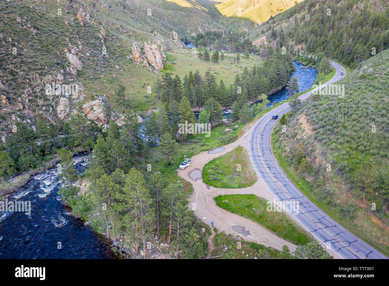 Poudre canyon highway hi-res stock photography and images - Alamy