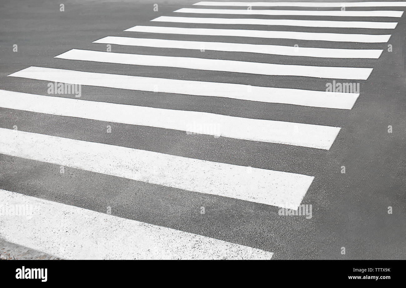 Zebra crossing on the road hi-res stock photography and images - Alamy