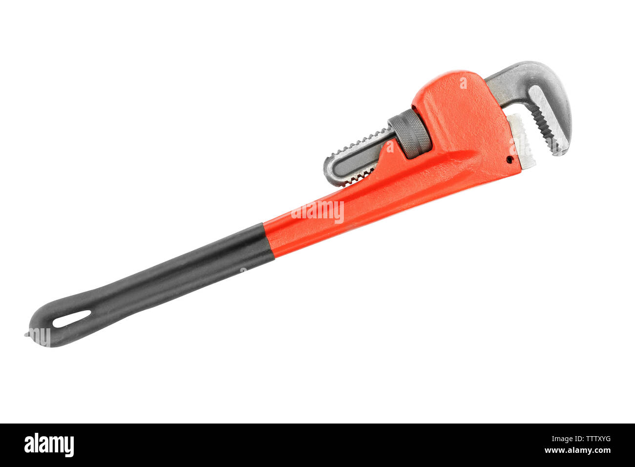 Pipe wrench, isolated on white Stock Photo - Alamy