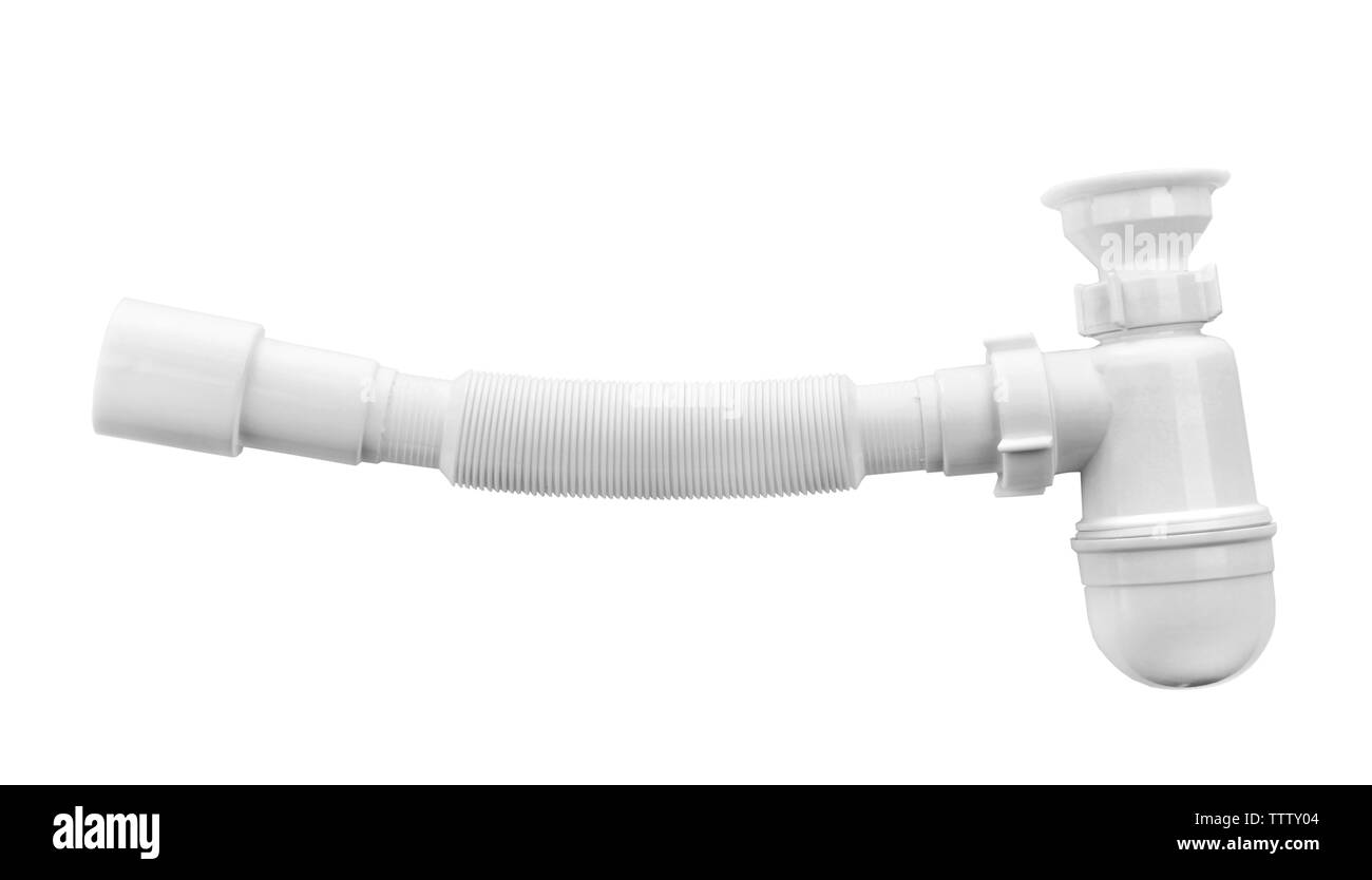 Plastic pipe water trap Black and White Stock Photos & Images - Alamy