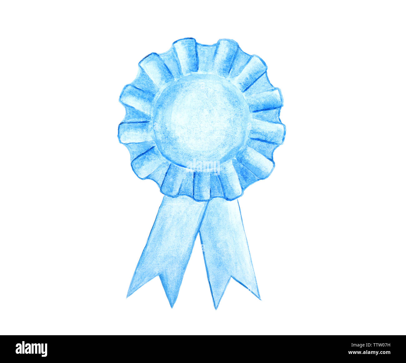 Hand painted ribbon, isolated on white Stock Photo - Alamy