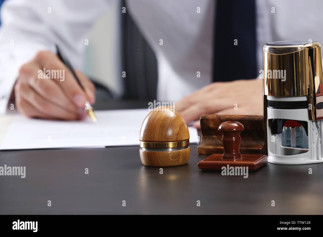 Notary stamps hi-res stock photography and images - Alamy