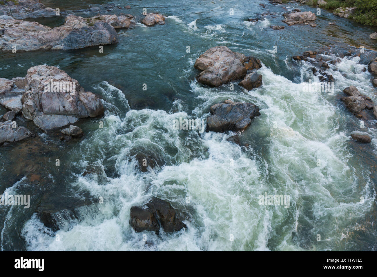 Top view water flowing in hi-res stock photography and images - Alamy