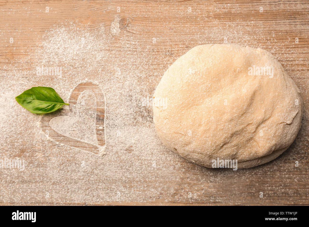 Kneading dough heart hi-res stock photography and images - Alamy