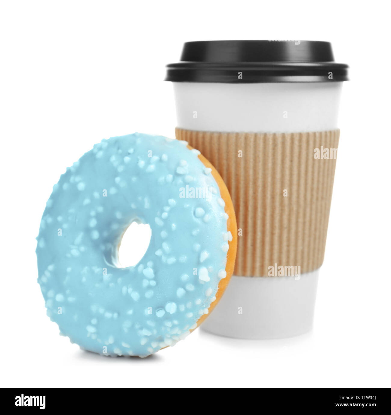 Espresso coffee donut on Cut Out Stock Images & Pictures - Alamy