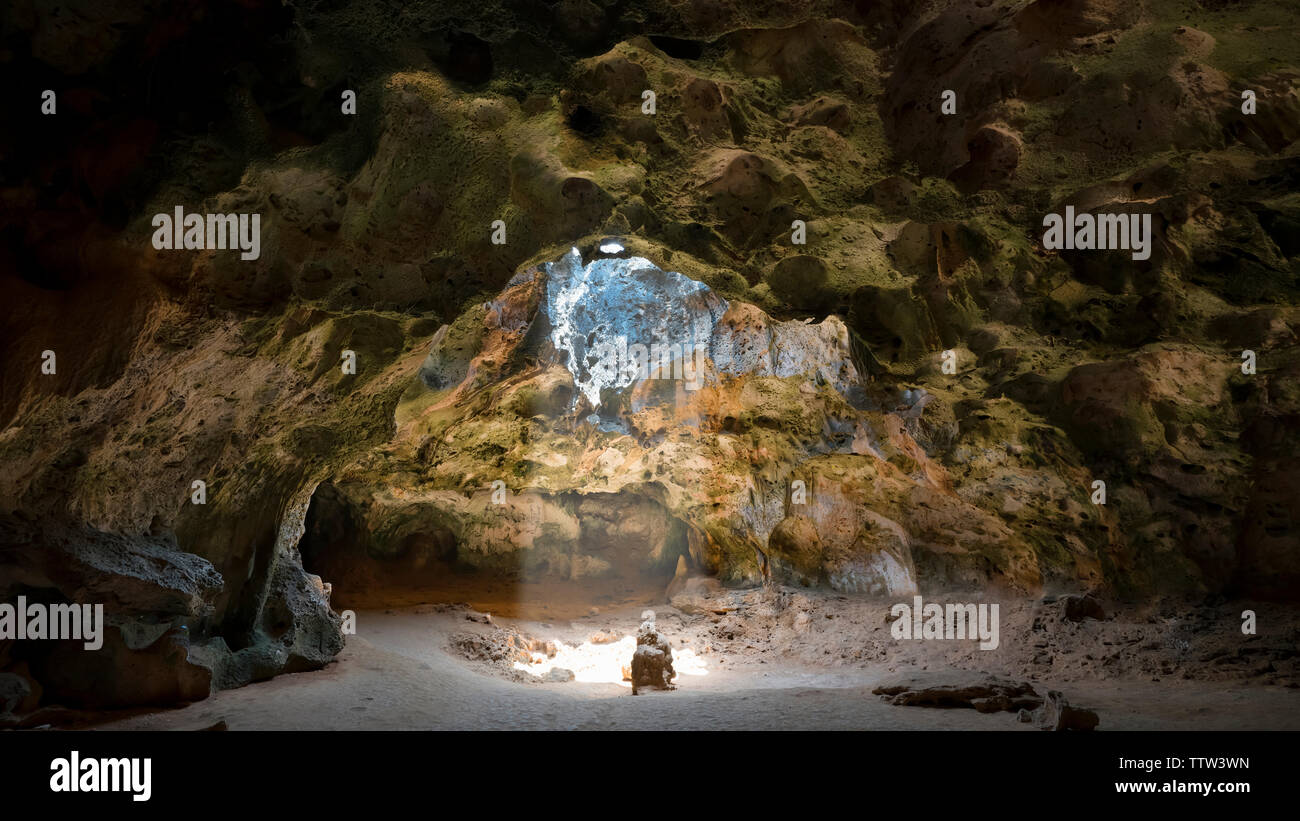 Quadirikiri Cave, Arikok National Park, Aruba Stock Photo - Alamy