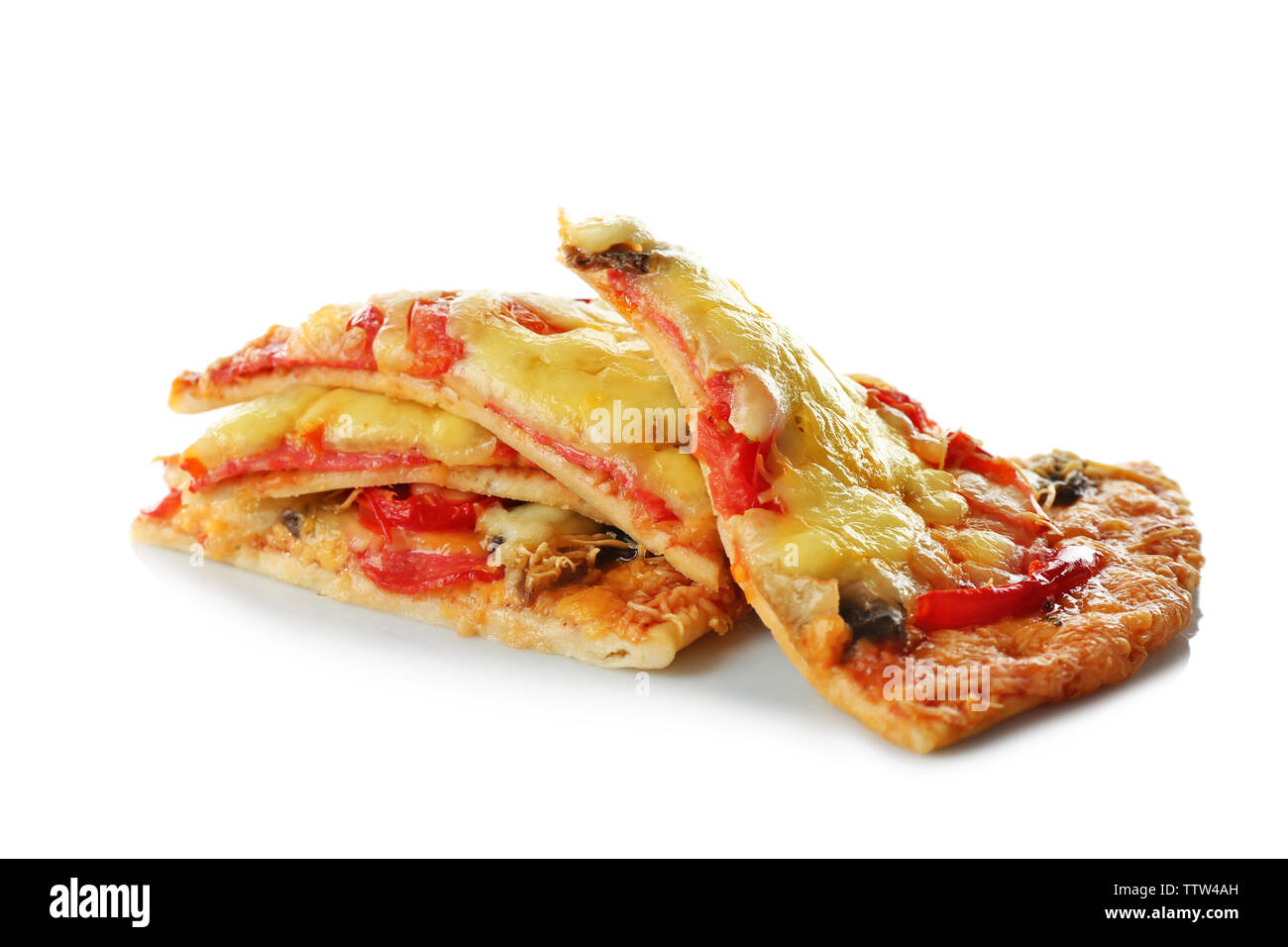 Cut slices fresh pizza Cut Out Stock Images & Pictures - Alamy