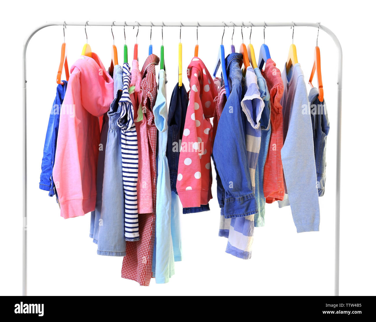 Wear hanging on rack Cut Out Stock Images & Pictures - Alamy