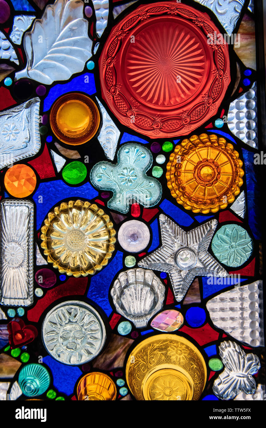 Colored textured glass Stock Photo - Alamy