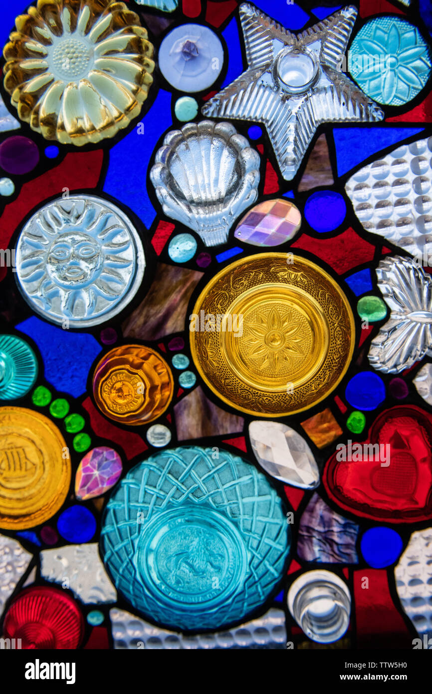 Colored textured glass Stock Photo - Alamy