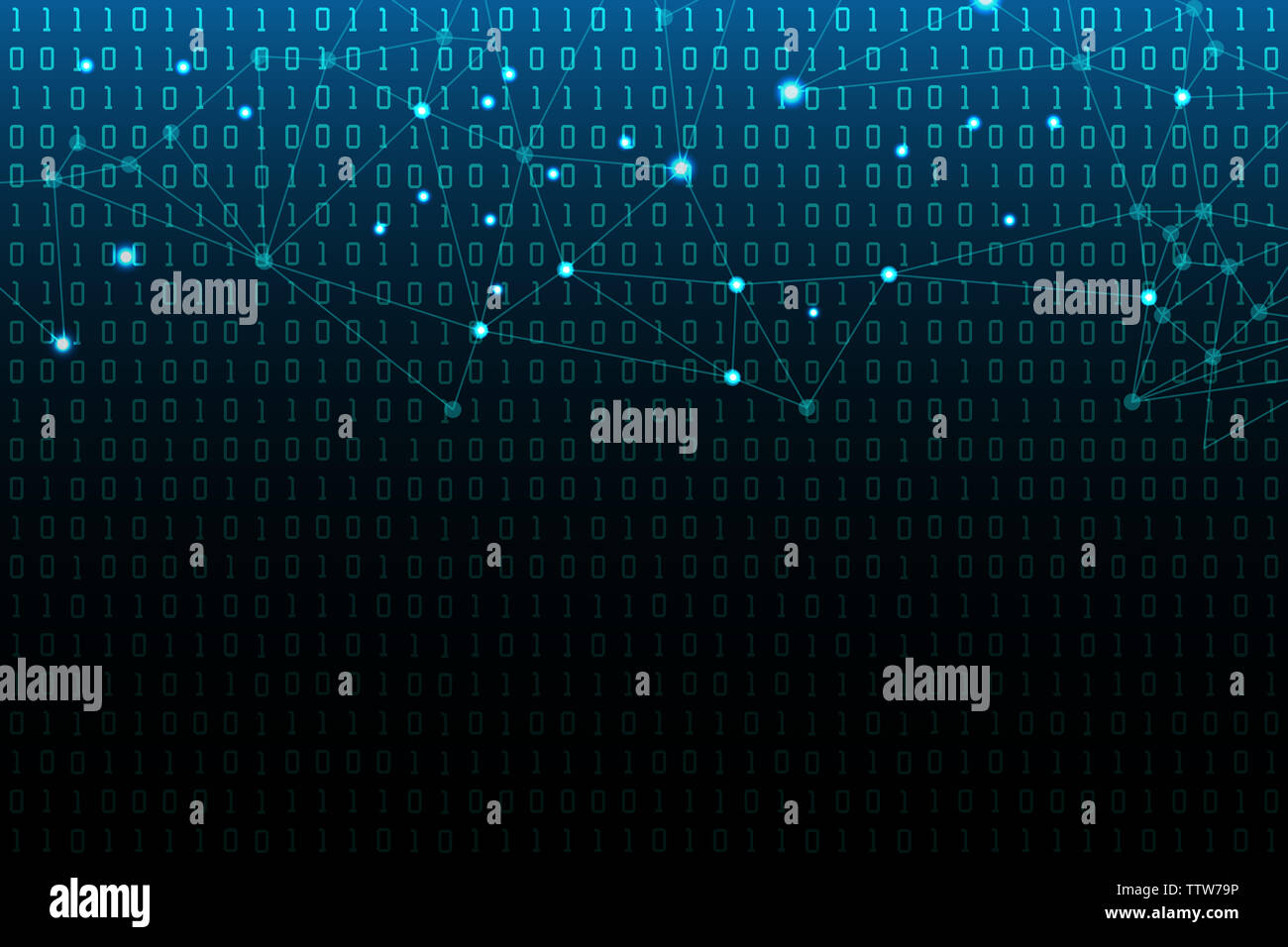 Digital matrix background for binary codes 0 and 1 Stock Photo - Alamy