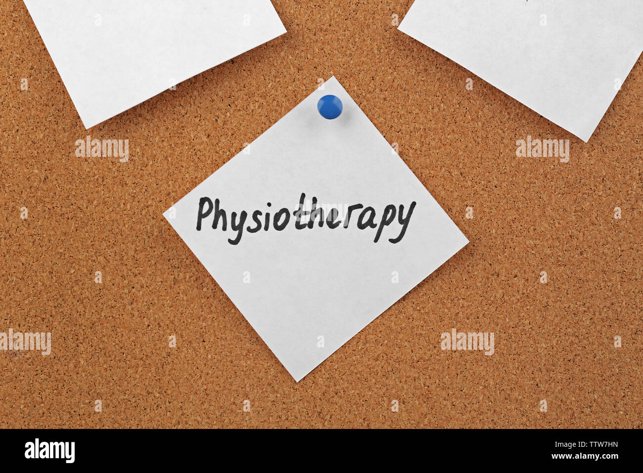 The word PHYSIOTHERAPY written on sticky note Stock Photo - Alamy