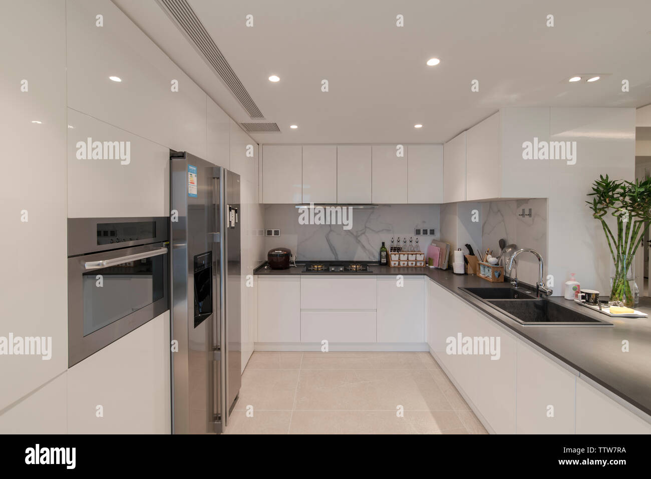 Kitchen decoration effect Stock Photo - Alamy