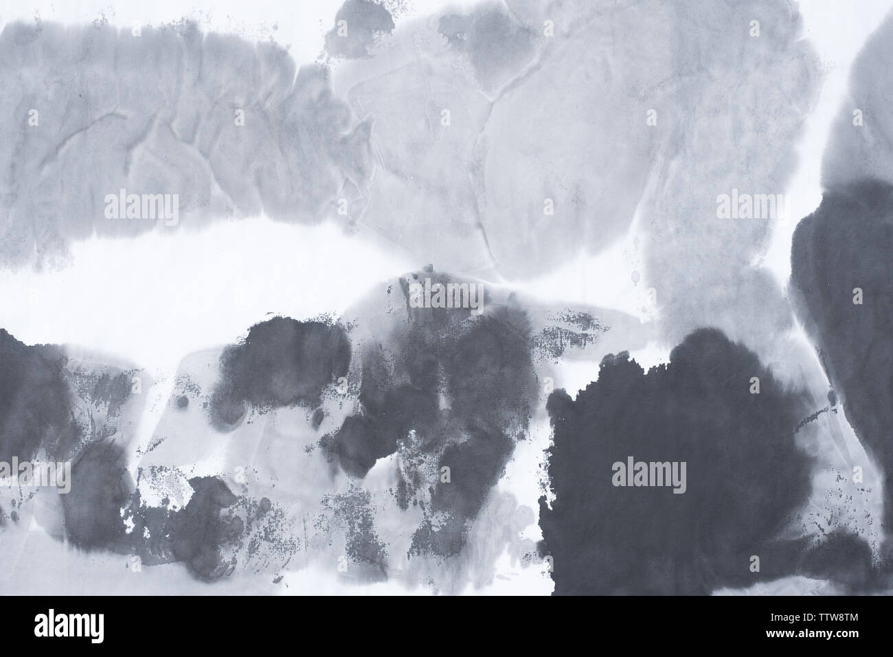 Abstract landscape ink background Stock Photo - Alamy