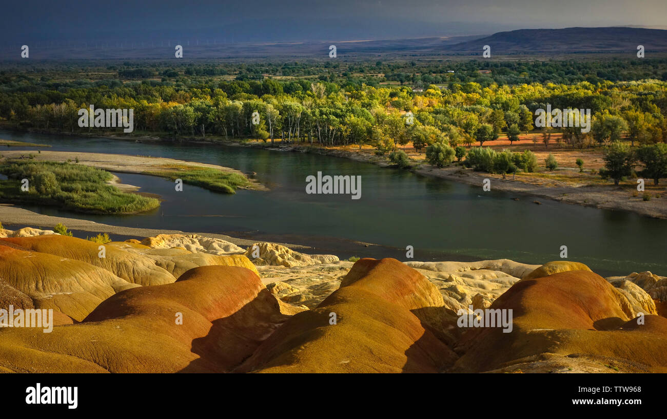 Colorful beach scenery Stock Photo - Alamy