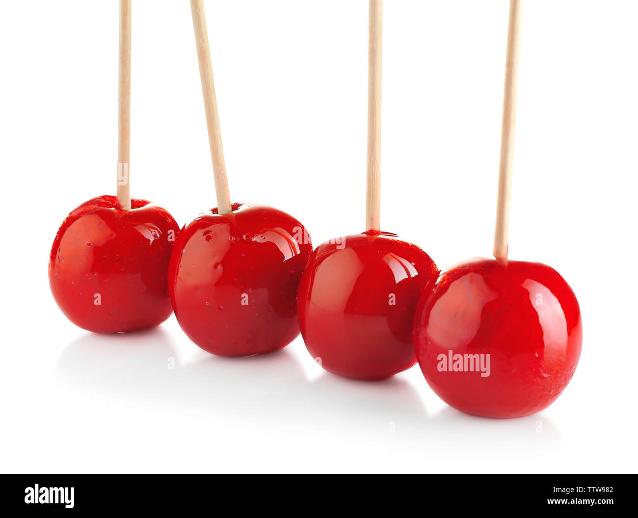 Caramel toffee apples Cut Out Stock Images & Pictures - Alamy