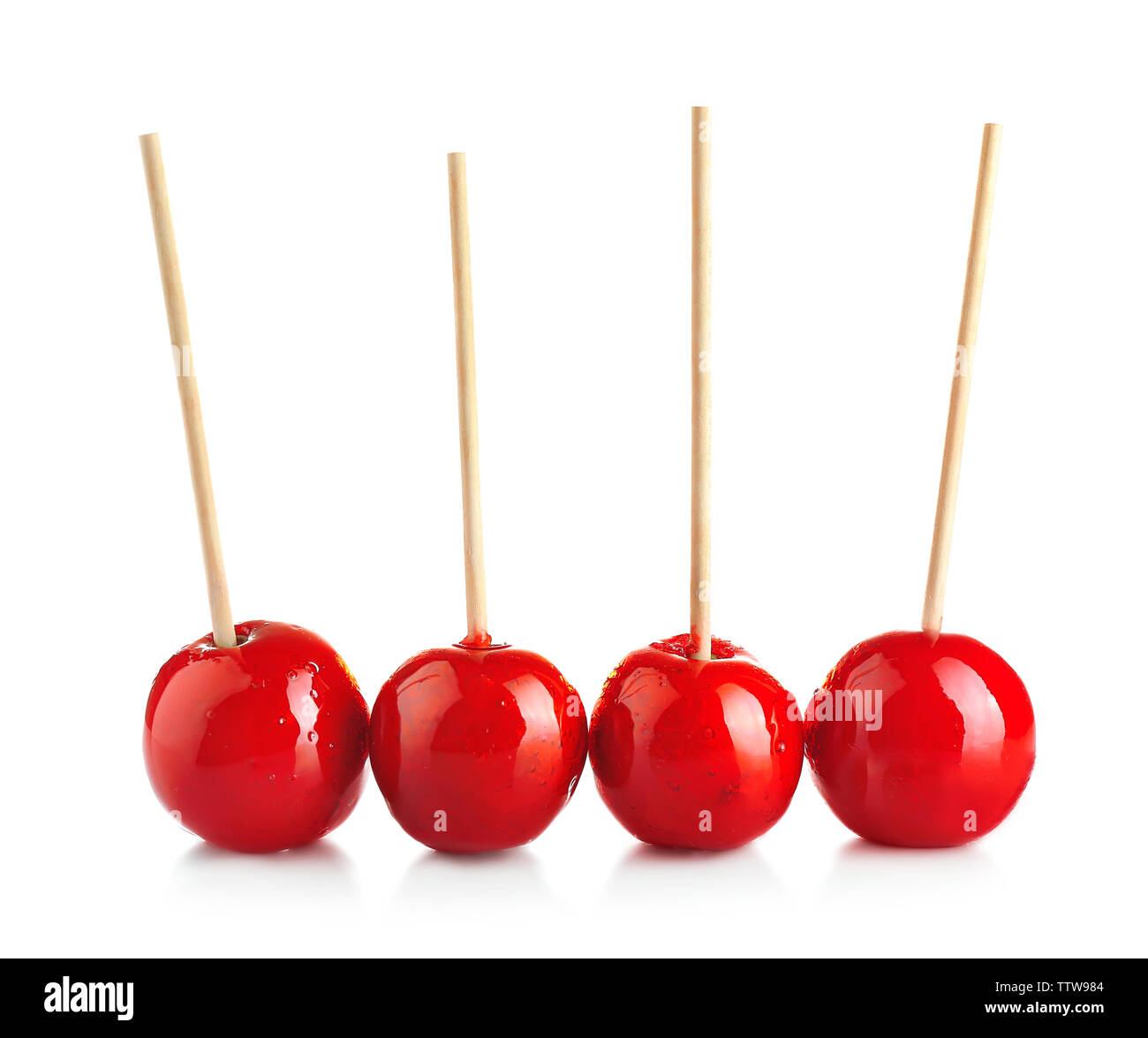 Caramel toffee apples Cut Out Stock Images & Pictures - Alamy