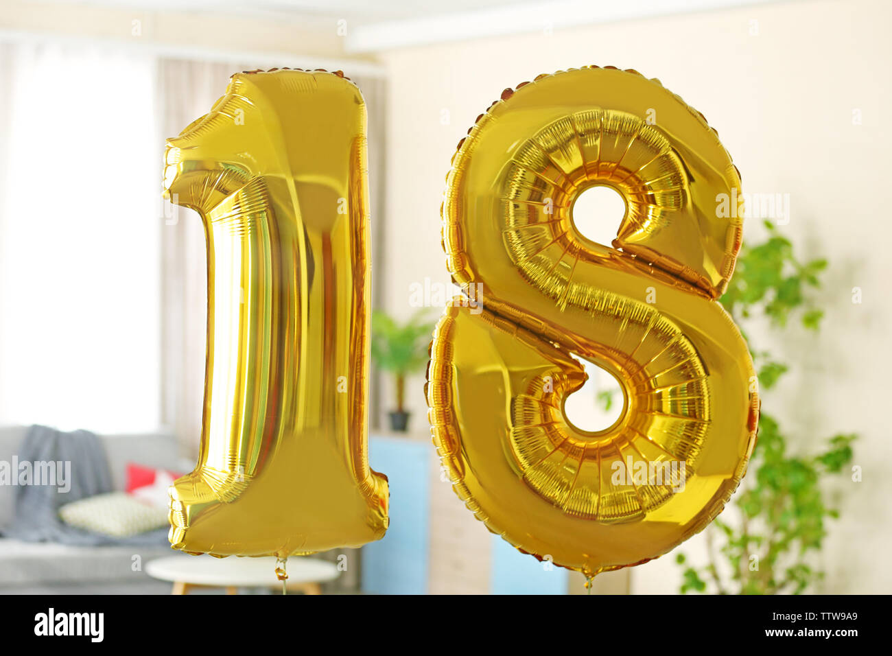 18th birthday balloon hi-res stock photography and images - Alamy