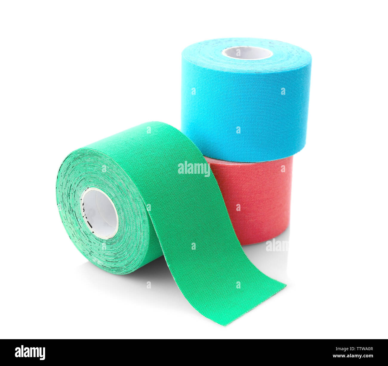 Medical bandage rolls isolated on white Stock Photo - Alamy