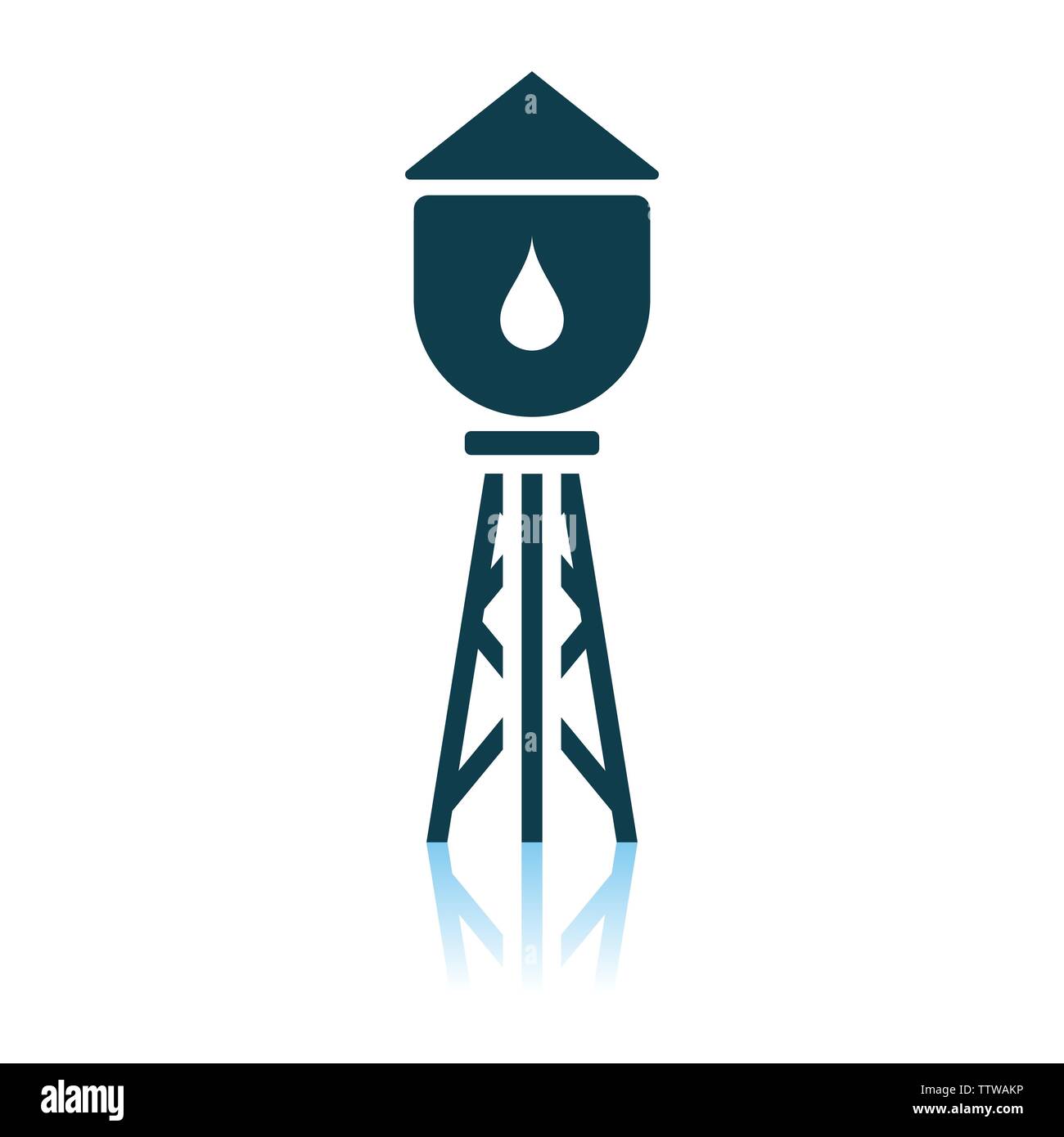 Watertower vector vectors hi-res stock photography and images - Alamy