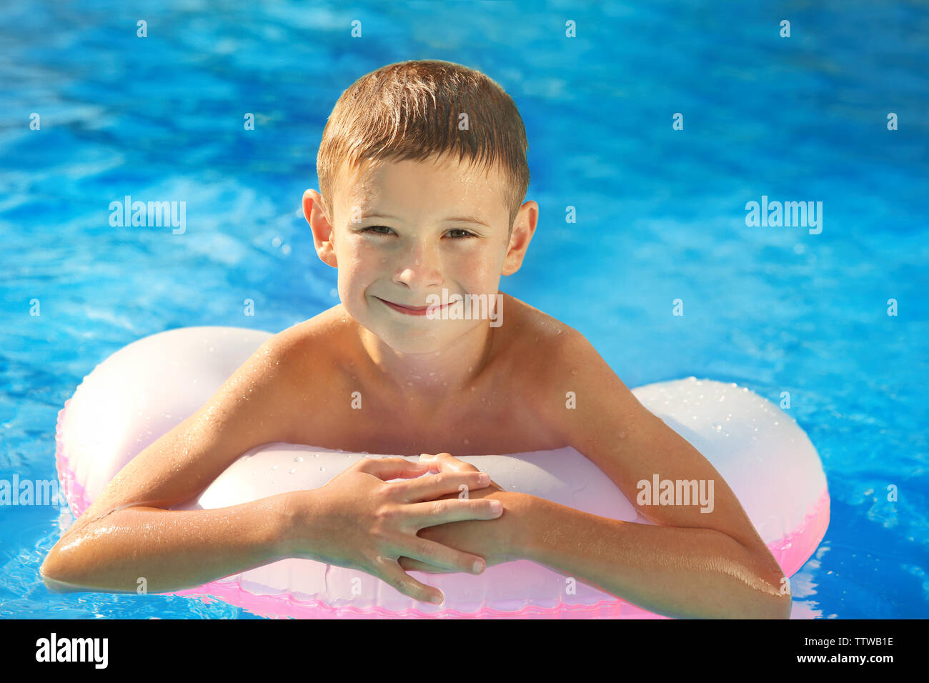 Boys In Swimming Pool