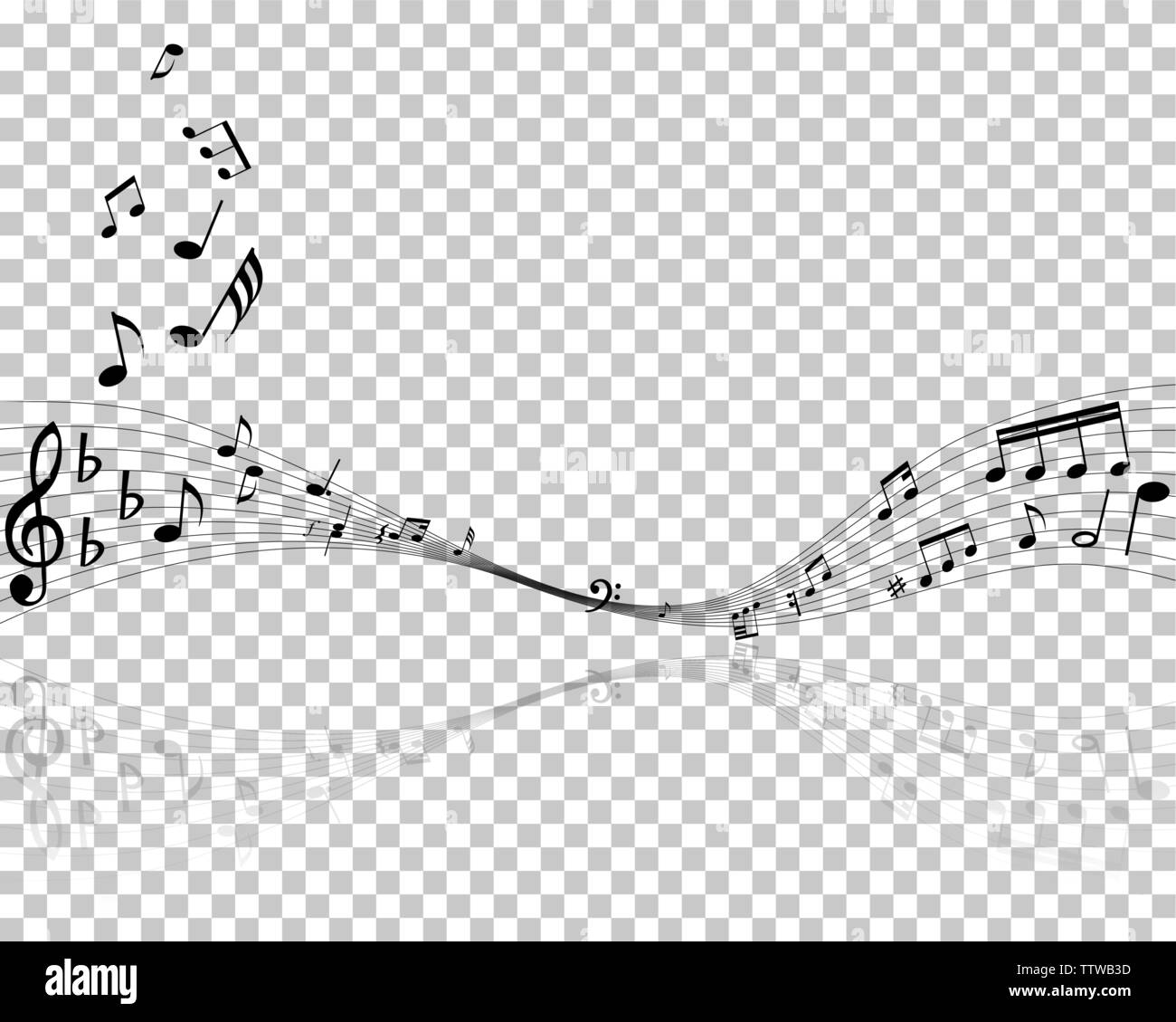 Vector Notes Design With Transparency Grid on Back. Vector Illustration ...