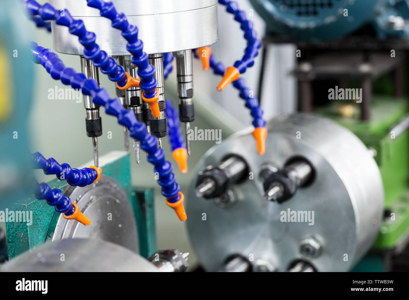 Obsolete Industry Machine working in factory Stock Photo - Alamy
