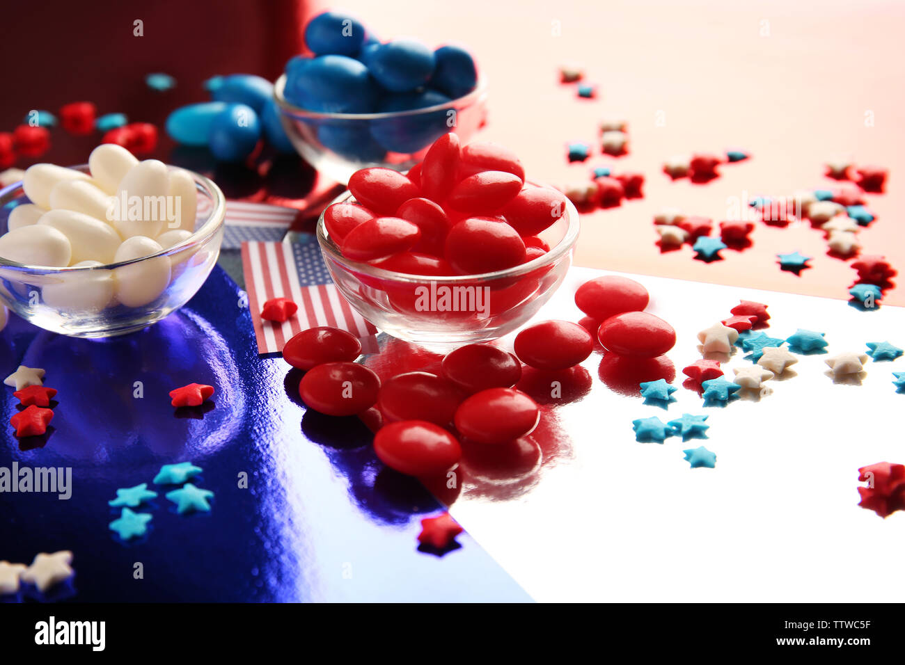 Assortment of delicious candies, closeup Stock Photo - Alamy