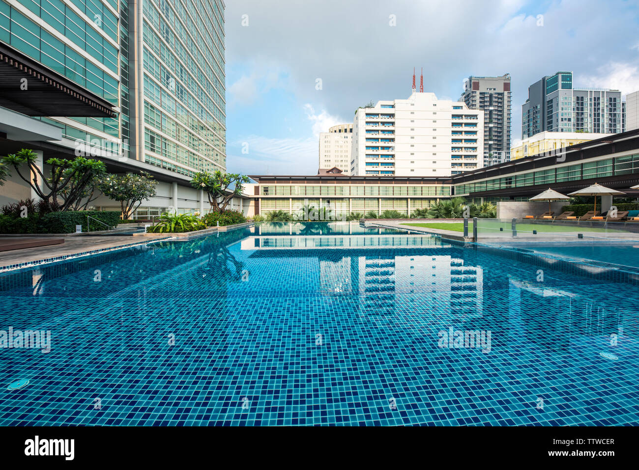 City Hotel Pool Stock Photo - Alamy