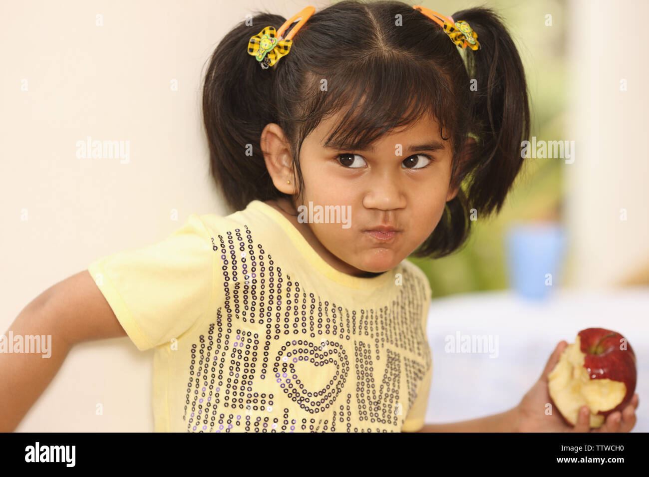 Apple bite missing hi-res stock photography and images - Alamy