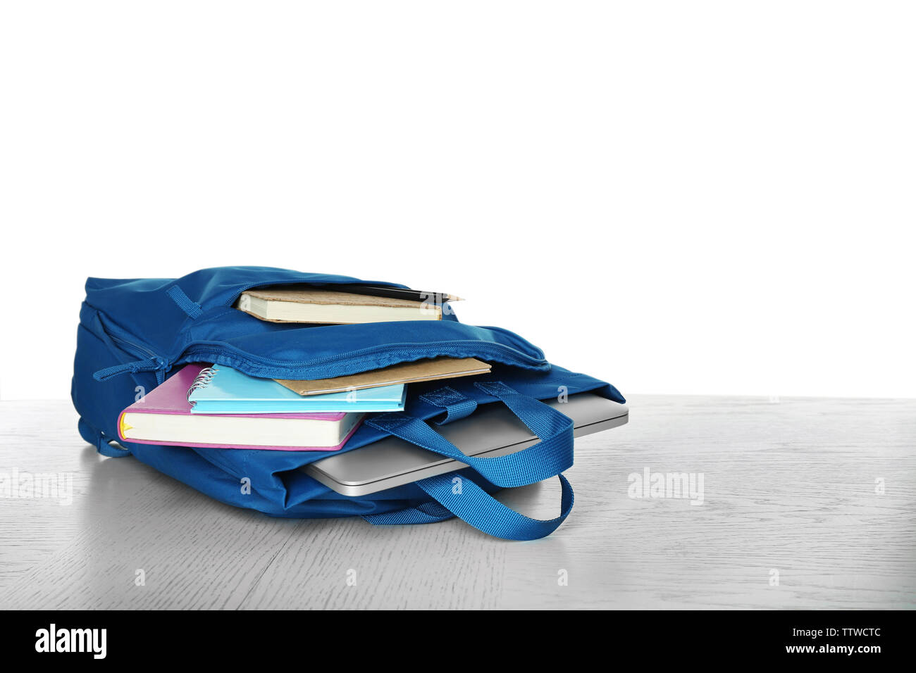Blue school backpack hi-res stock photography and images - Alamy