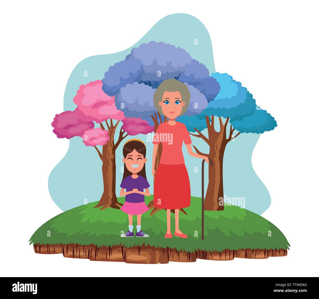family avatar cartoon character portrait Stock Vector Image & Art - Alamy